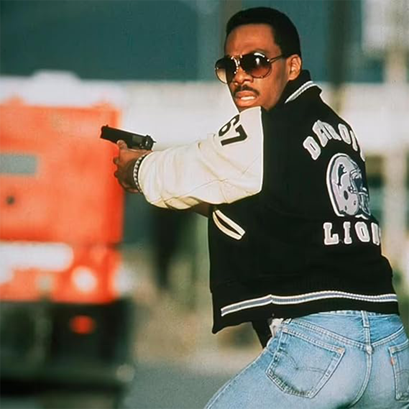 Detroit Lions Jacket | Axel Foley Beverly Hills Cop Jacket | New York ...